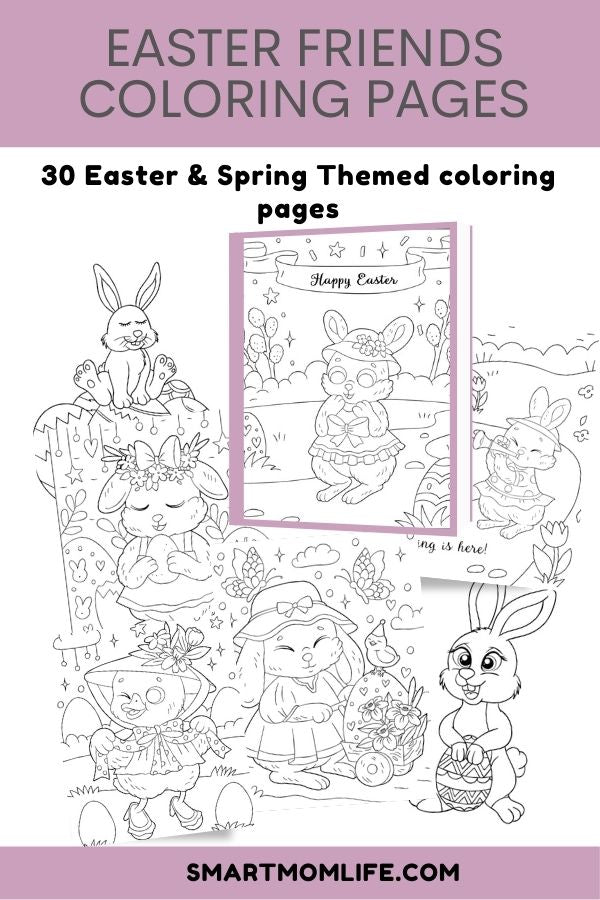 spring themed coloring pages